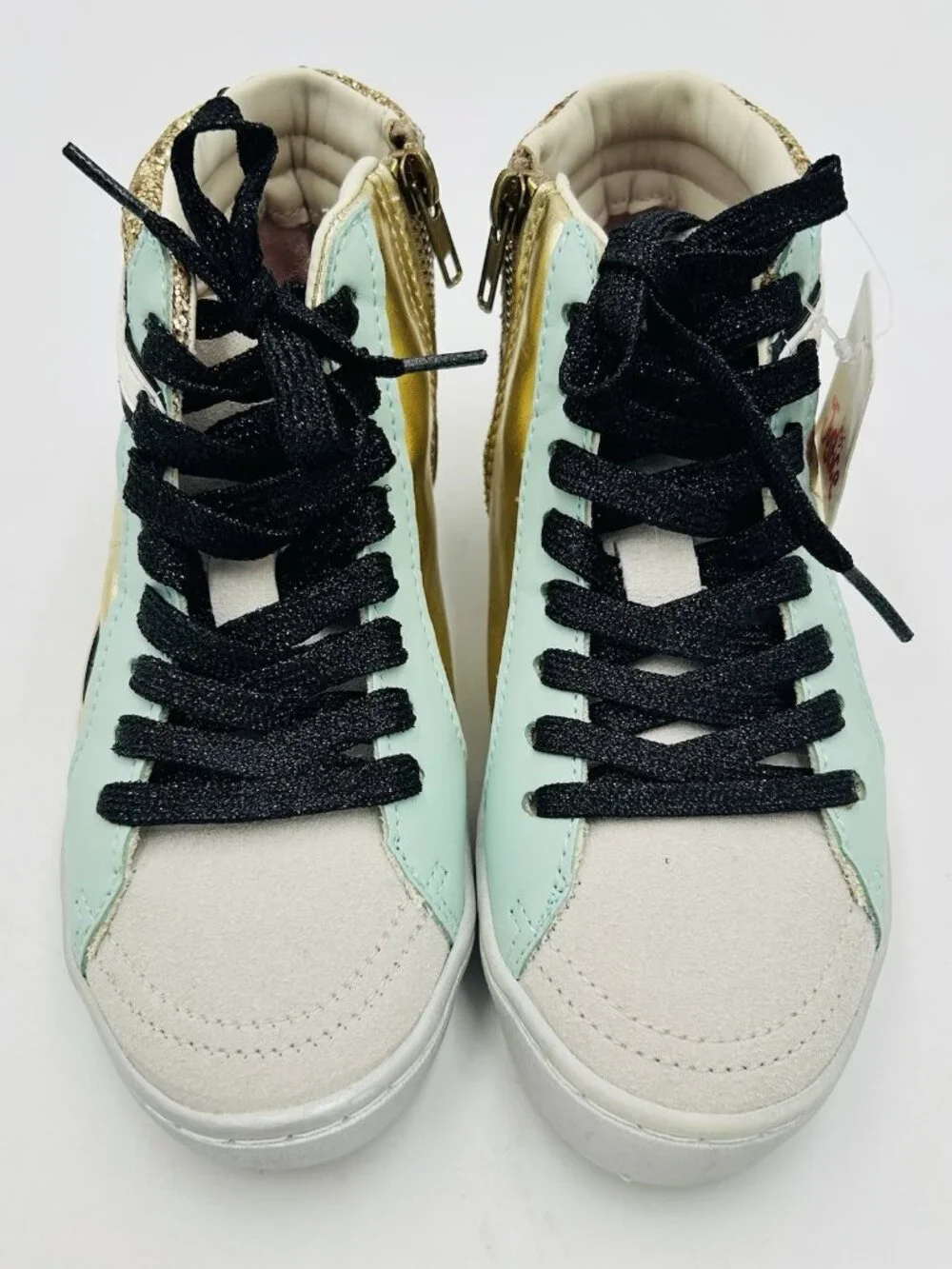 Justice | Shoes | Justice Sport Girls Zipup Hightop Sneakers Metallic ...
